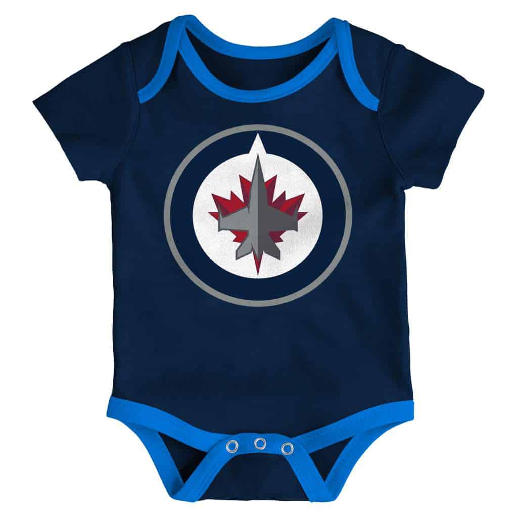 Infant Winnipeg Jets Cuddle & Play 3-Pack Creeper Set - Sports Closet