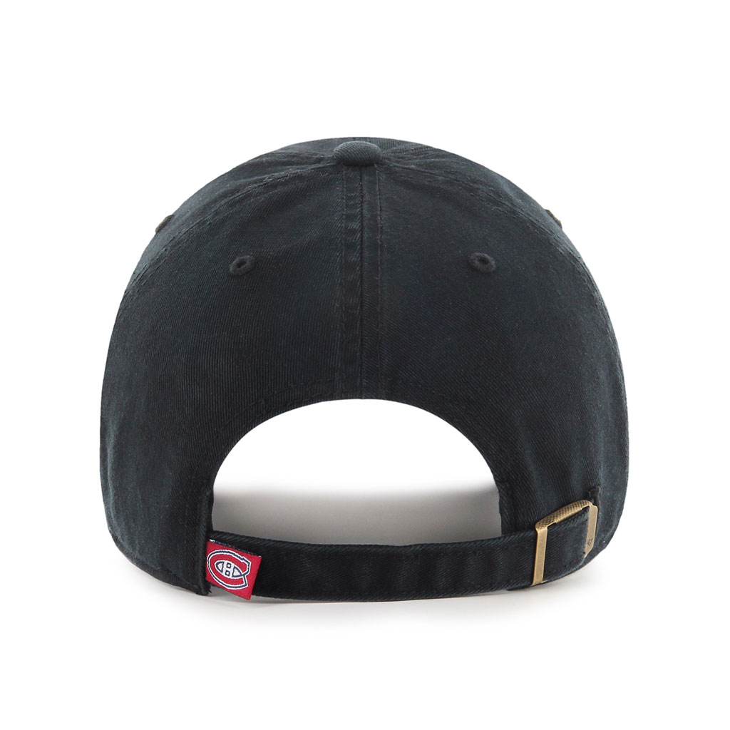 Montreal Canadiens '47 Brand Black on Black Clean Up Adjustable Hat ...
