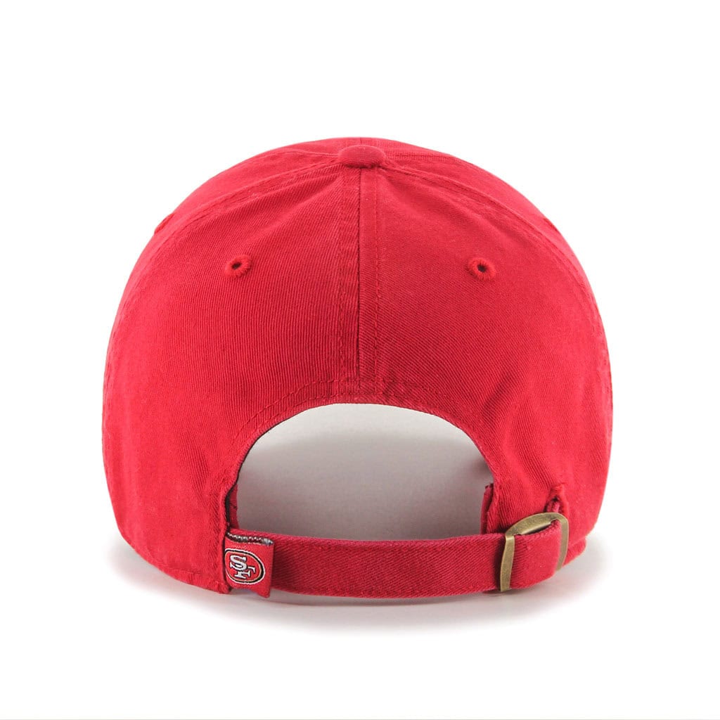 San Francisco 49ers ’47 Brand Red Clean Up Adjustable Hat - Sports Closet
