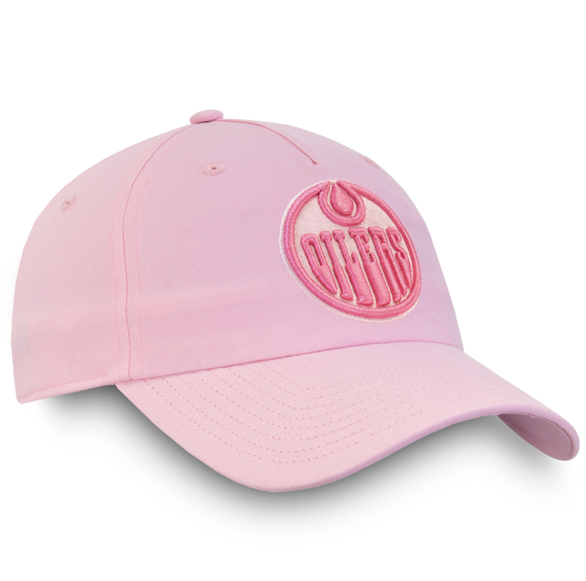 Women's Edmonton Oilers Fanatics Pink Adjustable Hat - Sports Closet