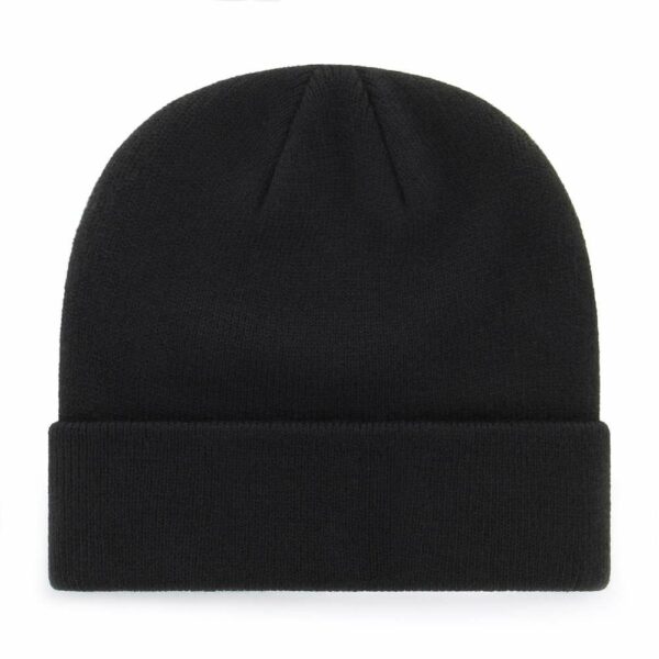 Oilersnation '47 Brand Black Raised Logo Cuff Knit Hat - Sports Closet