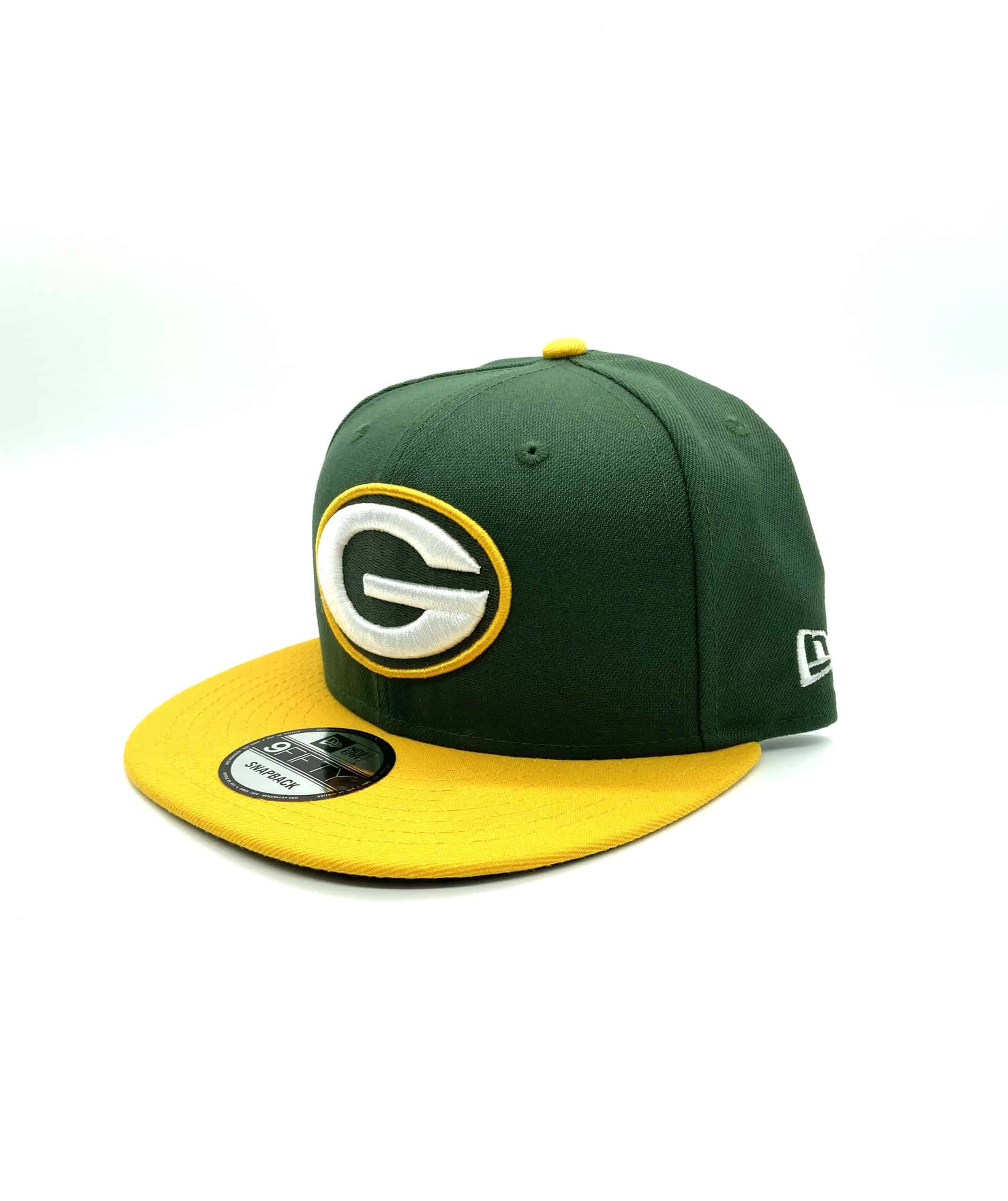 Green Bay Packers New Era Basic 9FIFTY Green/Yellow Snapback Hat ...