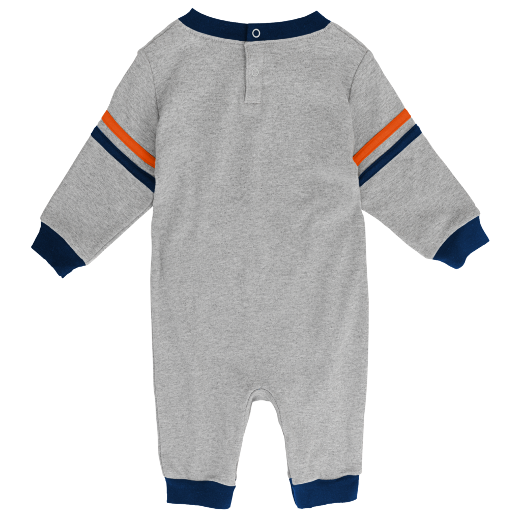 Infant Edmonton Oilers Grey Masked Defender Coverall - Sports Closet