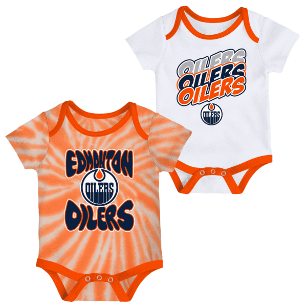Infant Edmonton Oilers Monterey Tie Dye 2 Piece Creeper Set - Sports Closet