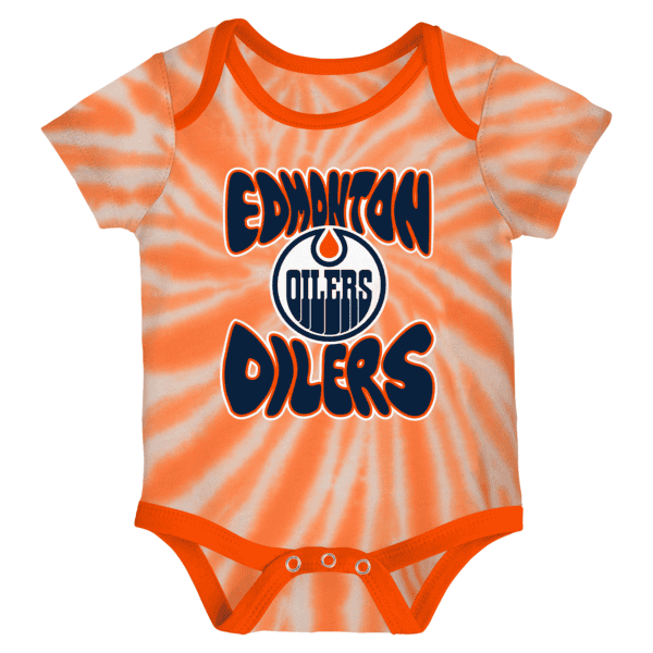 Infant Edmonton Oilers Monterey Tie Dye 2 Piece Creeper Set - Sports Closet
