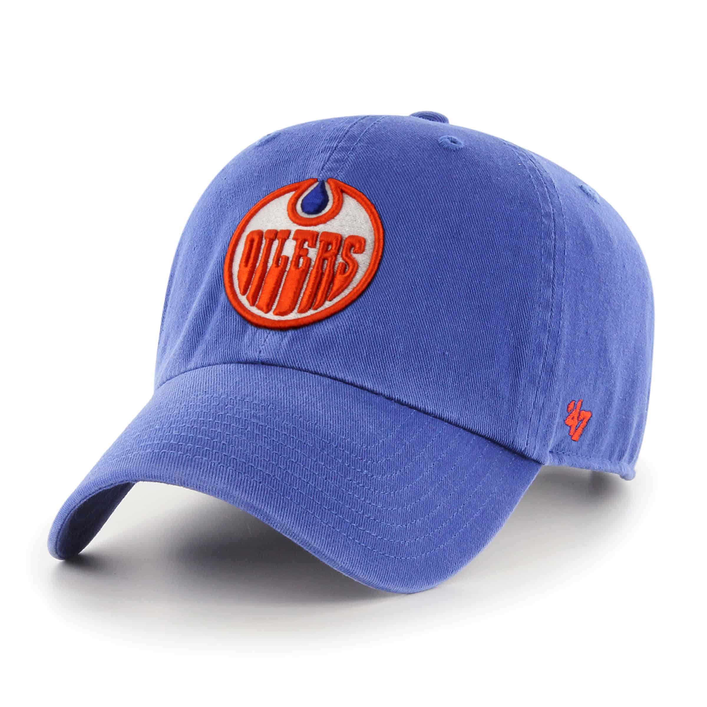 Edmonton Oilers ’47 Brand Vintage 1978 Logo Royal Blue Clean Up ...