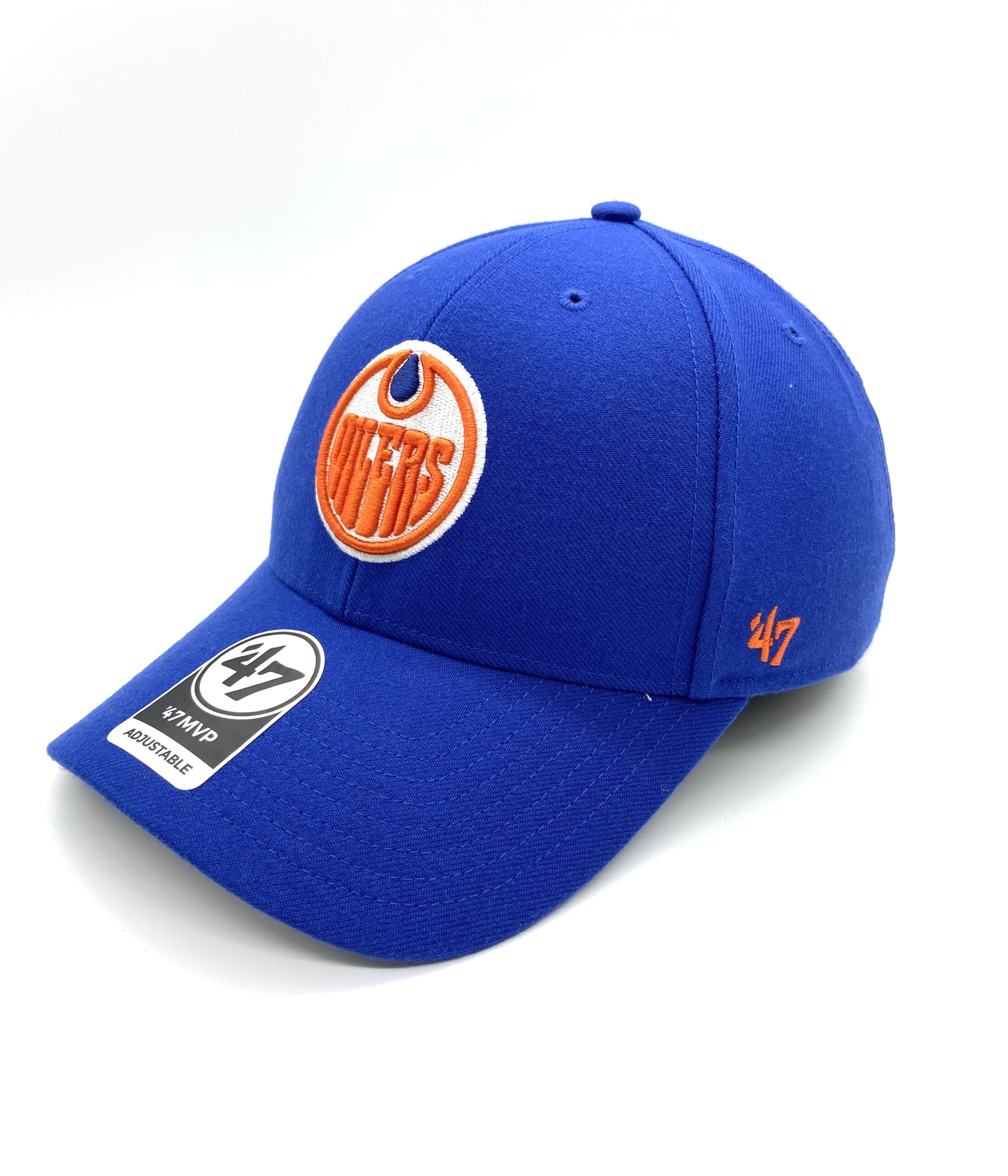 Edmonton Oilers '47 Brand Royal Blue Vintage Logo MVP - Adjustable Hat ...