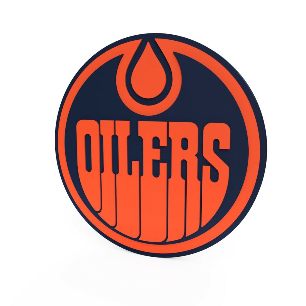 NHL Edmonton Oilers Alternate Logo EVA Foam 3D Wall Sign - Sports Closet