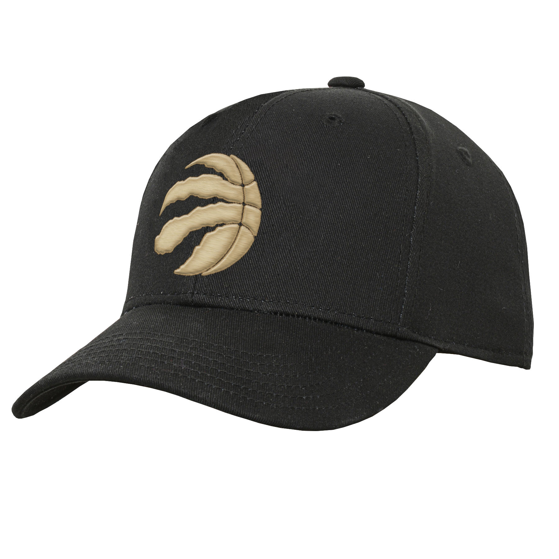 Youth Toronto Raptors Basic Adjustable Hat - Black/Gold - Sports Closet