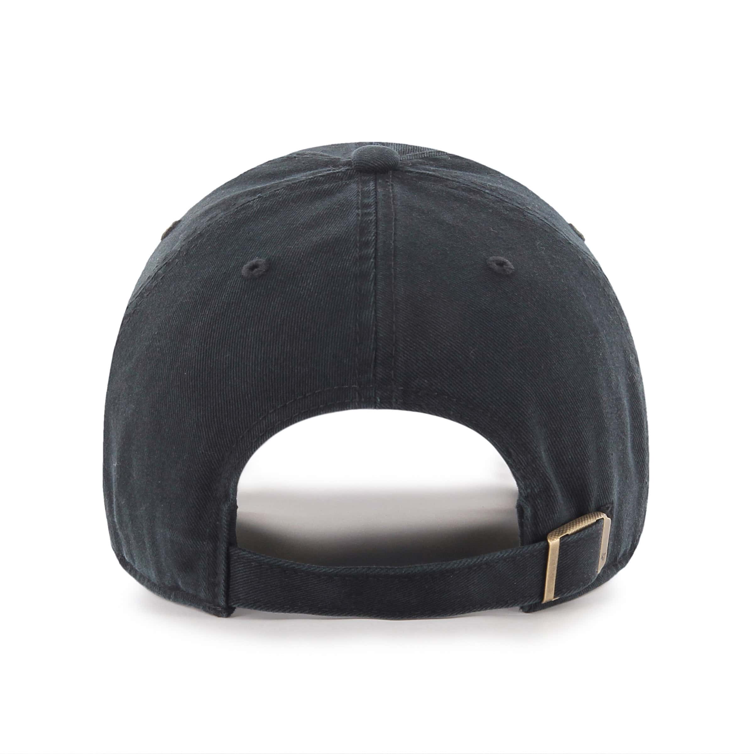 Boston Bruins '47 Brand Black Vintage Logo Clean Up Adjustable Hat ...