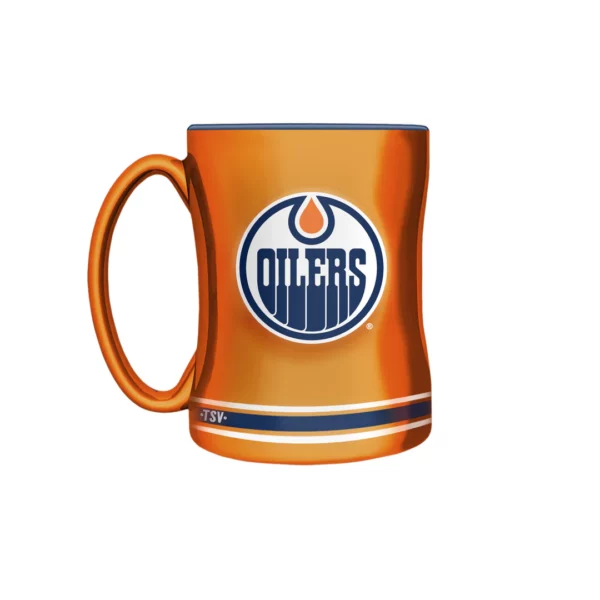 Edmonton Oilers 14oz. Orange Sculpted Mug - Sports Closet