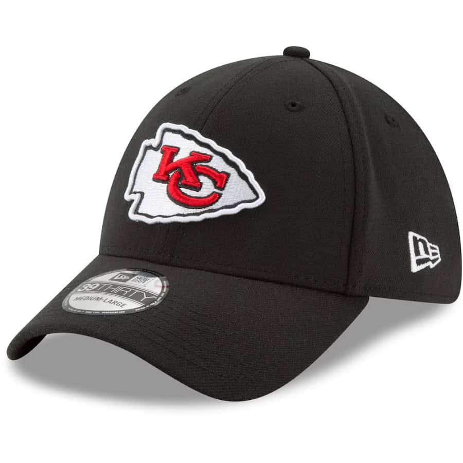 Kansas City Chiefs New Era Team Classic 39THIRTY Flex Hat - Black ...