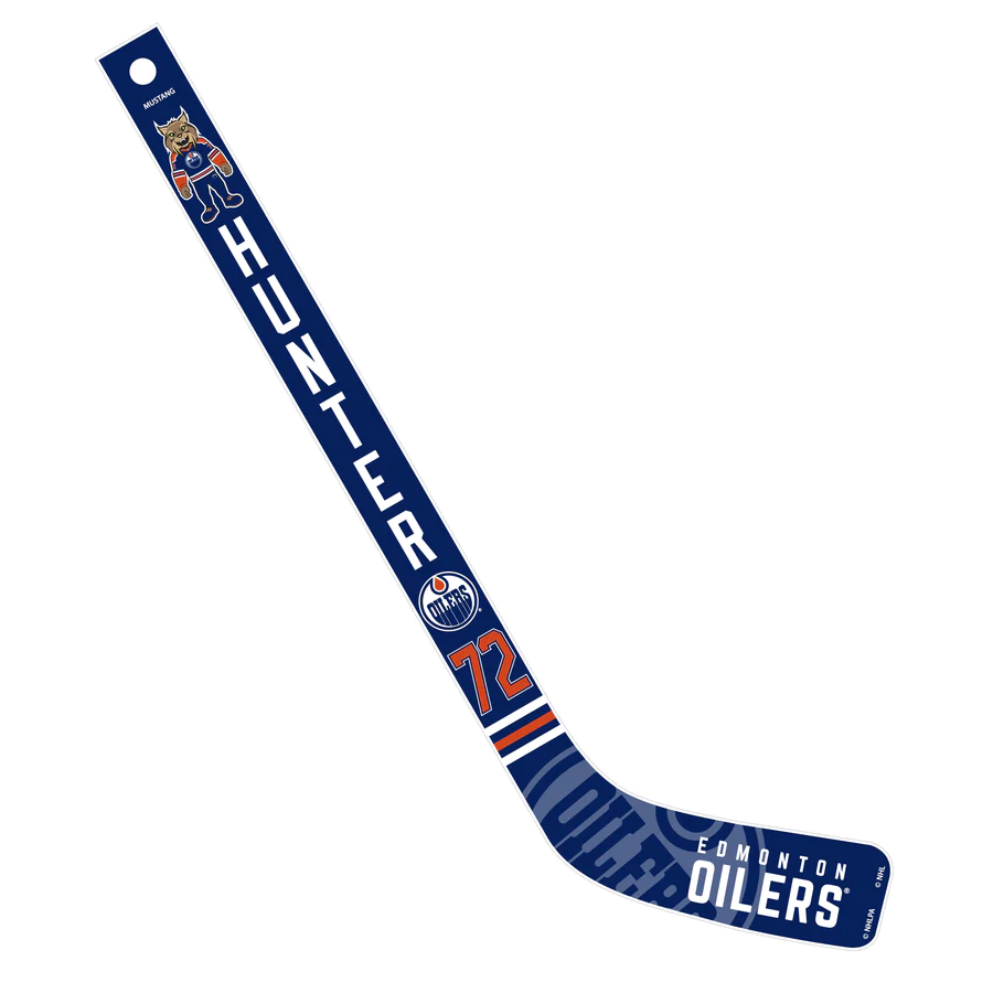 Edmonton Oilers Hunter The Mascot Primary Logo Mini Stick - Sports Closet