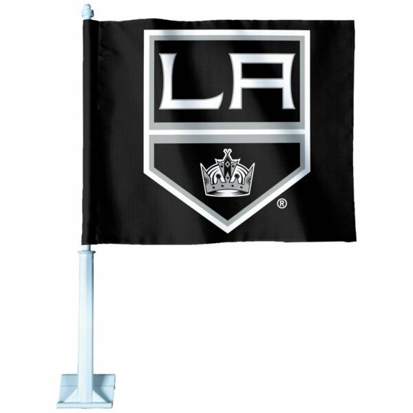 Los Angeles Kings Double Sided Black Car Flag - Sports Closet
