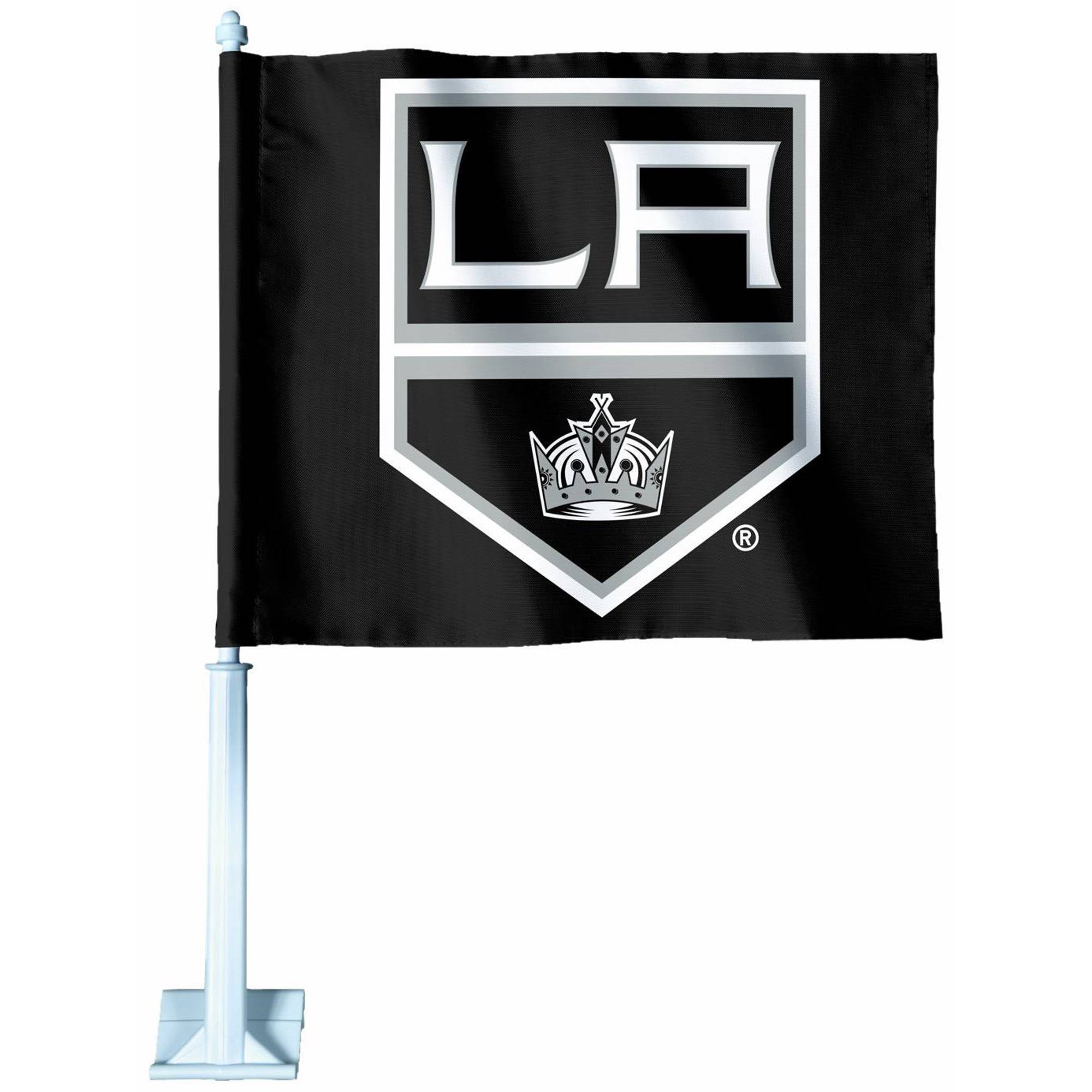 Los Angeles Kings Double Sided Black Car Flag - Sports Closet