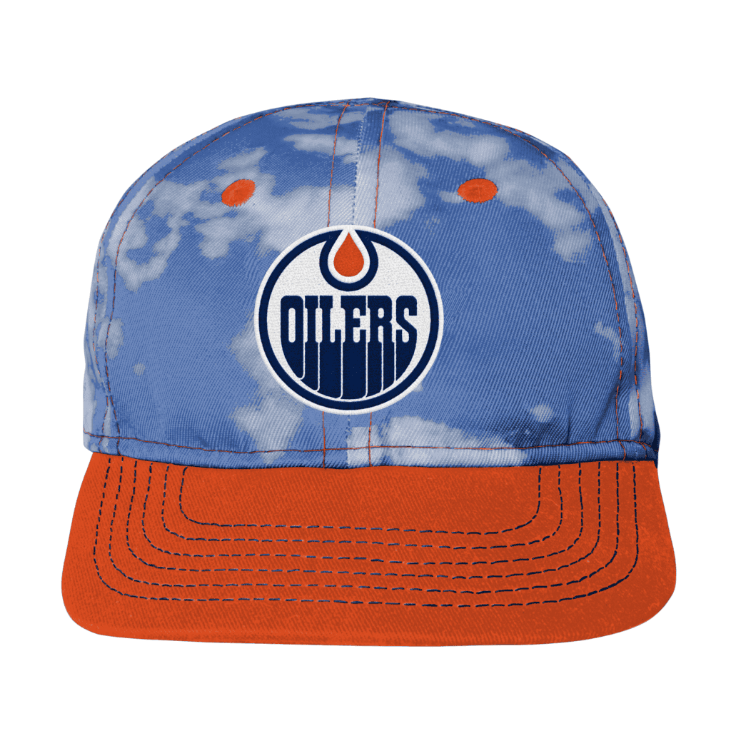 Infant Edmonton Oilers Bleach Out Slouch Cap - Sports Closet
