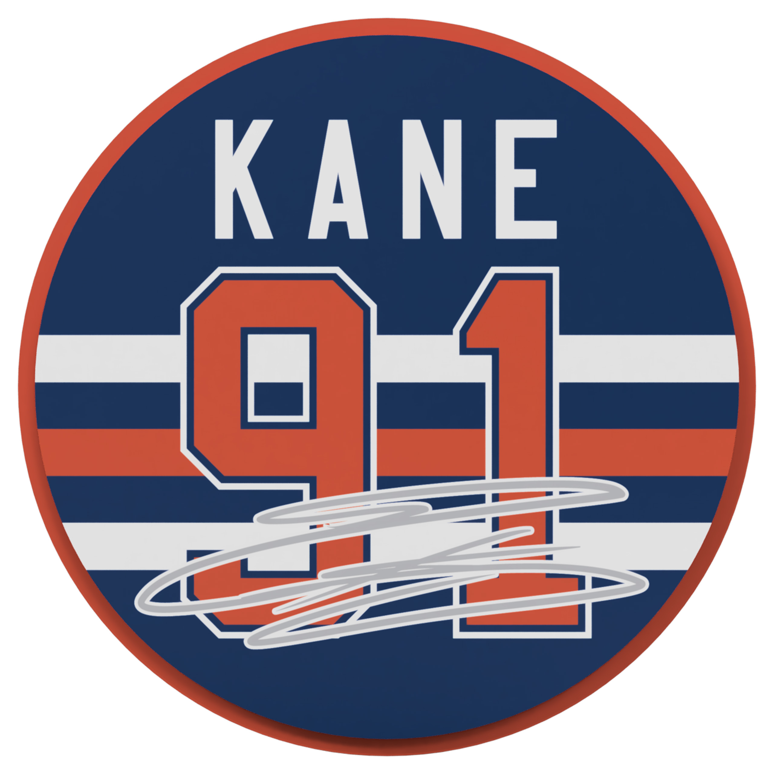Edmonton Oilers Evander Kane Name & Number Orange Fan Chain Necklace ...