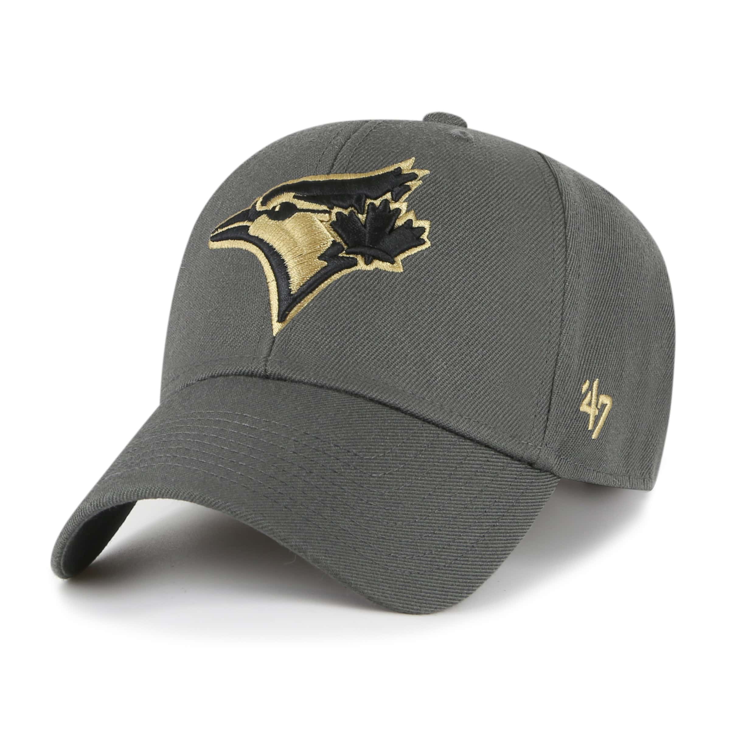 Toronto Blue Jays '47 Brand Smoke Show MVP Adjustable Hat - Charcoal ...