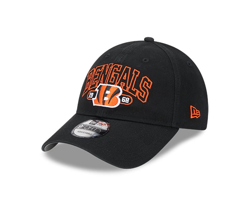 Cincinnati Bengals New Era Outline E3 9FORTY Adjustable Hat - Black ...