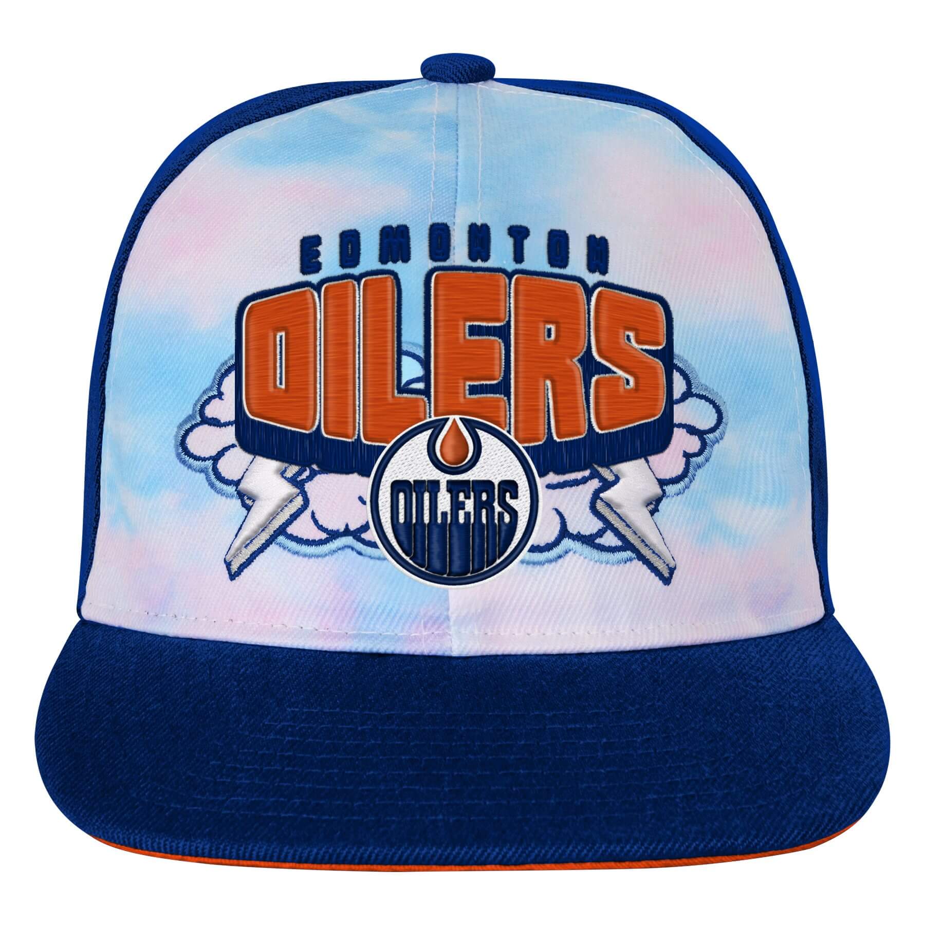 Youth Edmonton Oilers Pop Art Deadstock Snapback Hat - Sports Closet
