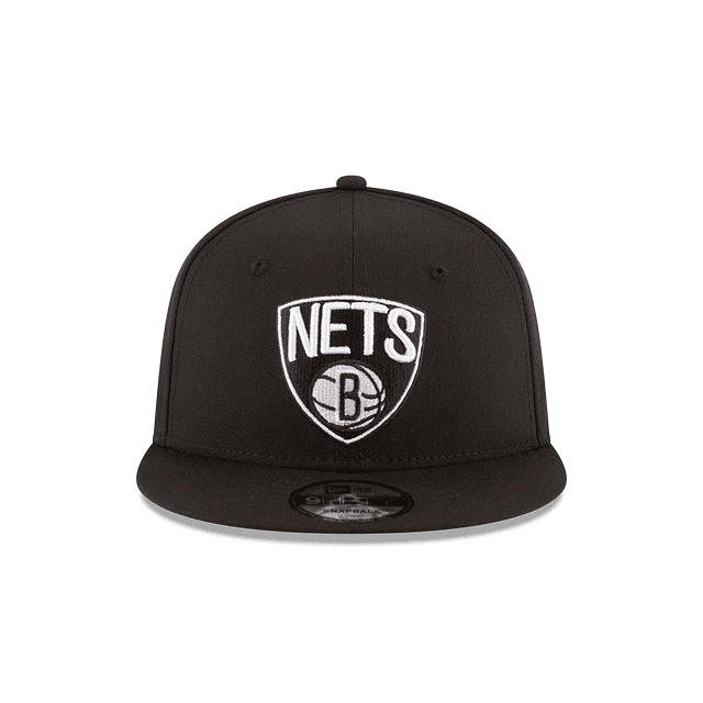 Brooklyn Nets New Era Basic 9FIFTY Snapback Hat - Black - Sports Closet