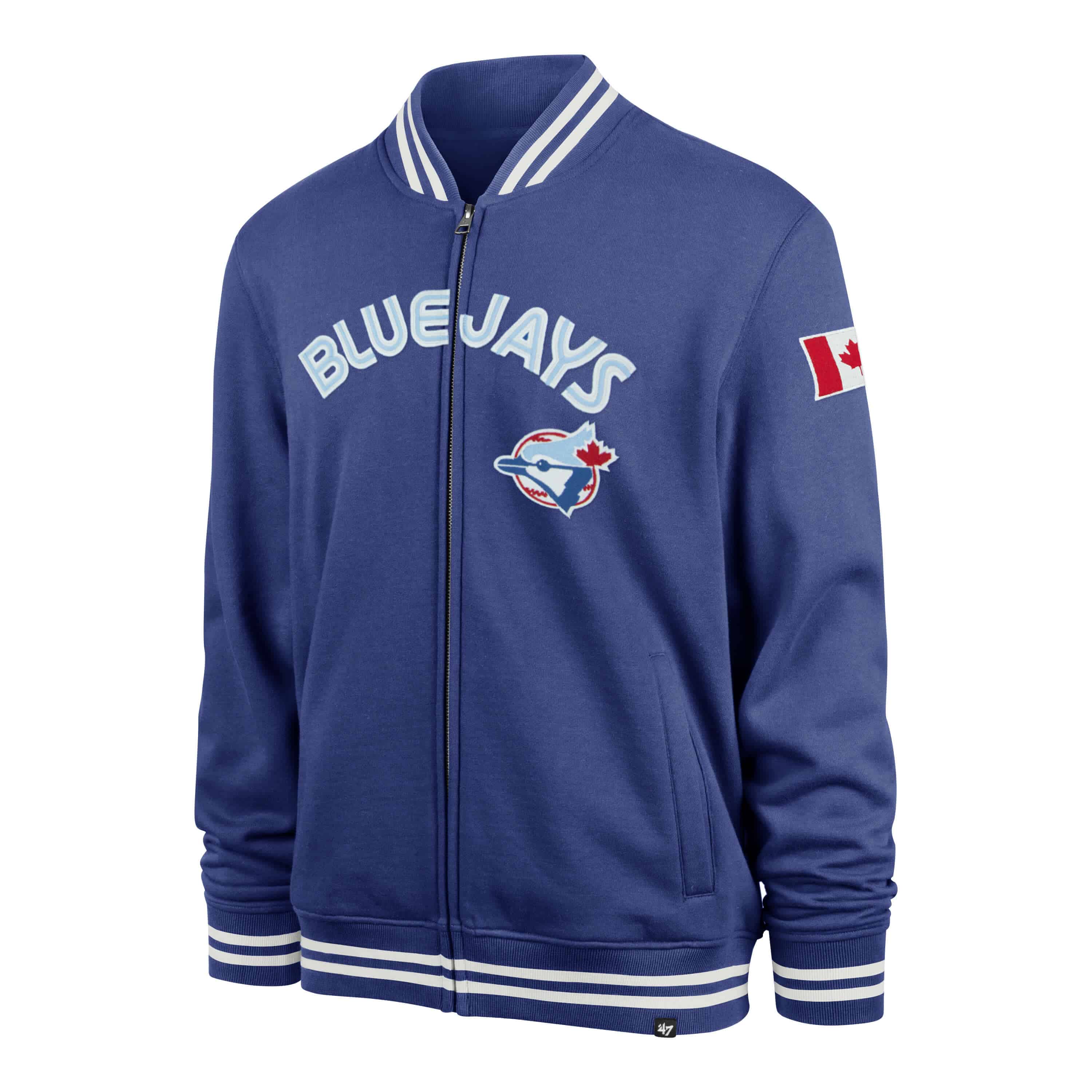 Men's Toronto Blue Jays '47 Brand Wax Pack Pro Camden Track Jacket ...