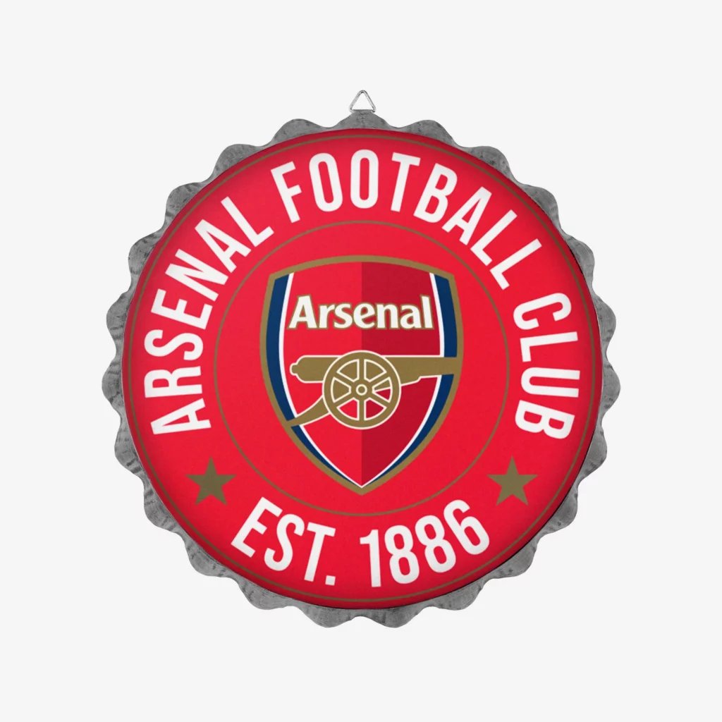 Arsenal Bottle Cap Wall Sign - Sports Closet