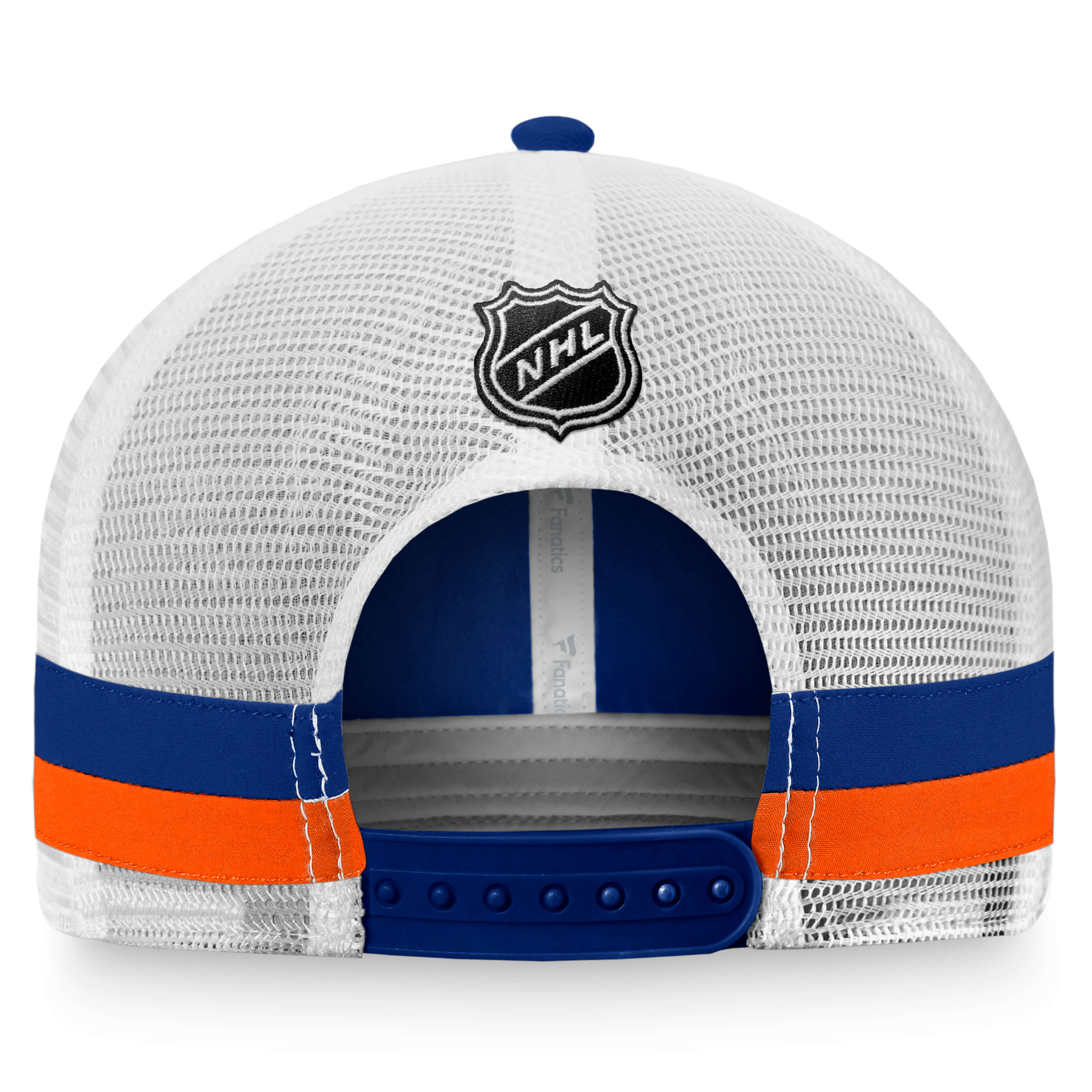 Edmonton Oilers Fanatics Fundamental Adjustable Trucker Hat - Royal ...
