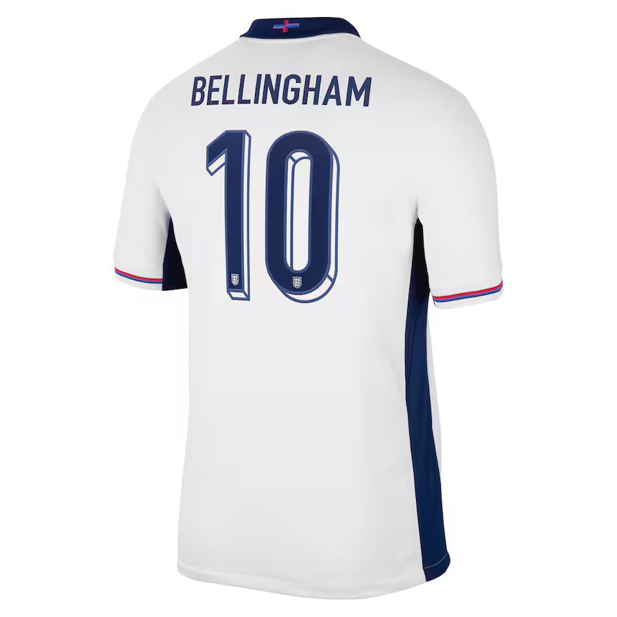 Men's Jude Bellingham England National Team Nike 2024 Home Replica ...