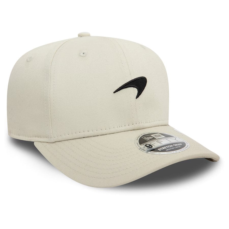 McLaren F1 New Era Seasonal 9FIFTY Stretch Snap Hat - Cream - Sports Closet