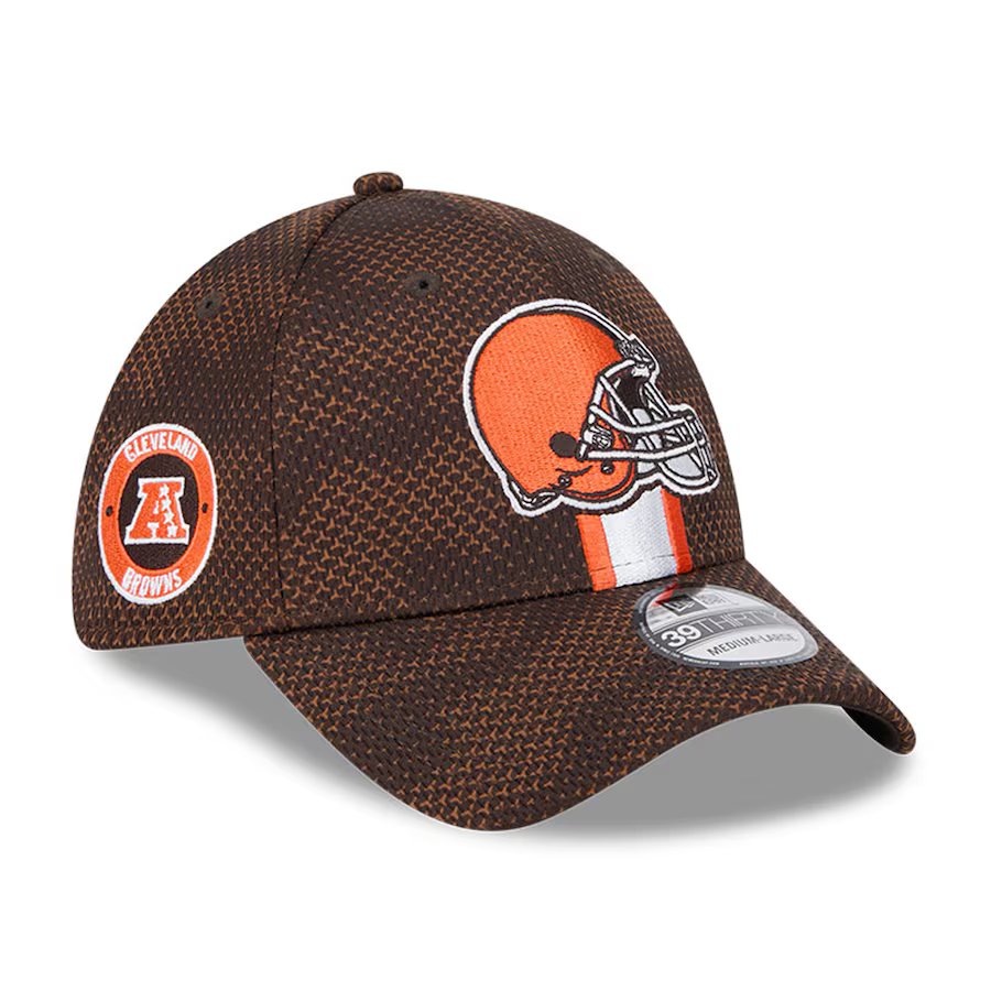 Cleveland Browns New Era 2024 NFL Sideline 39THIRTY Flex Hat - Brown ...
