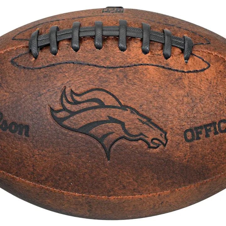 Denver Broncos 9 Vintage Mini Football Sports Closet