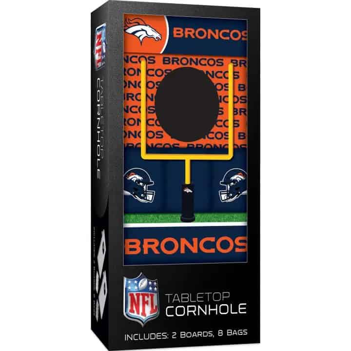 Denver Broncos Tabletop Cornhole Set - Sports Closet