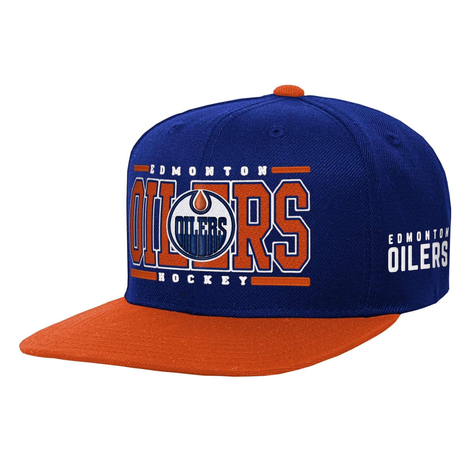 Youth Edmonton Oilers Retro Deadstock Snapback Hat - Sports Closet