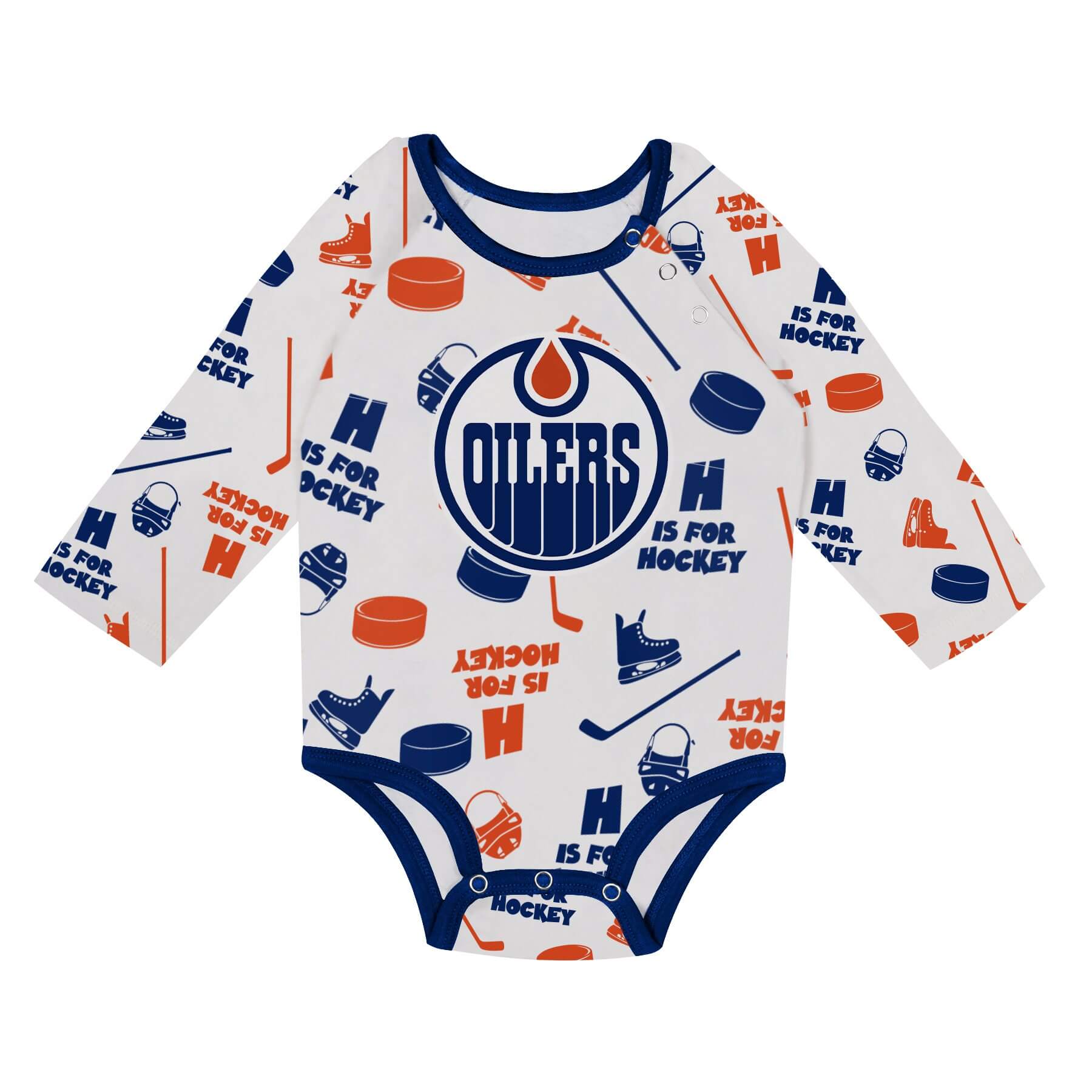 Newborn Edmonton Oilers Little Champ 3 Piece Set - Sports Closet