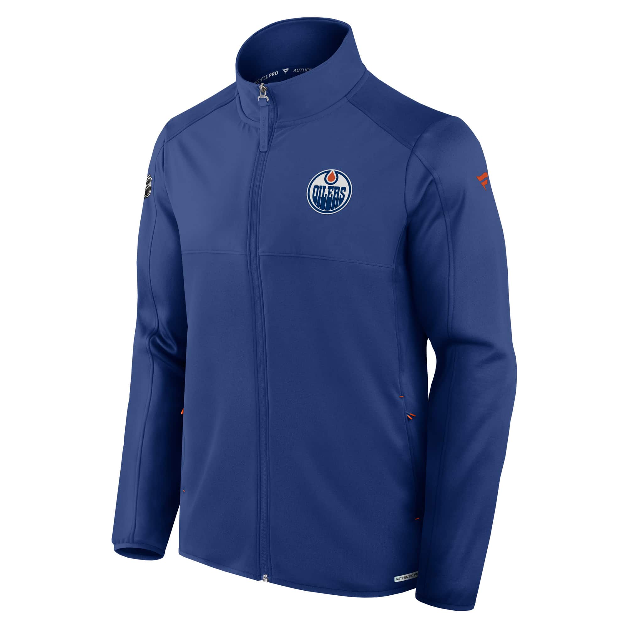 Men's Edmonton Oilers Fanatics Authentic Pro Rinkside Full-Zip Jacket ...