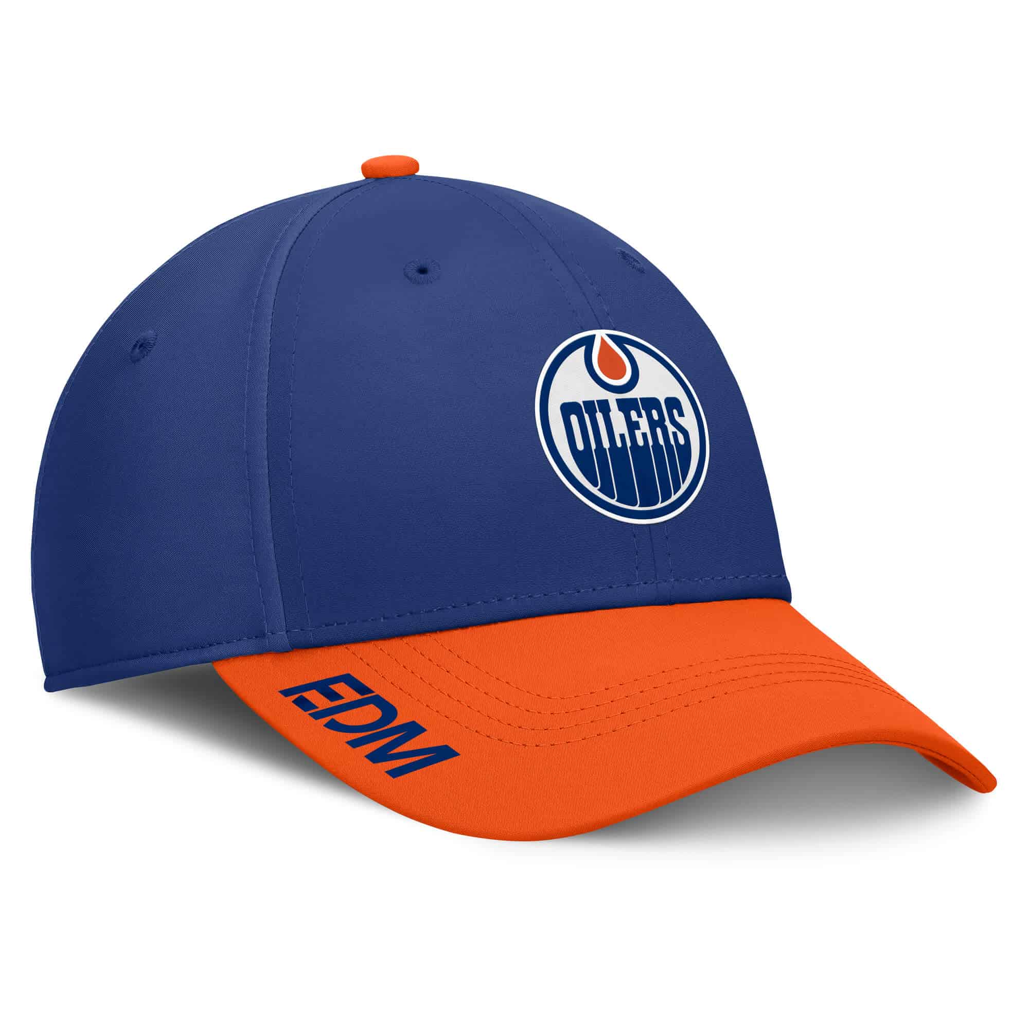 Edmonton Oilers Fanatics Authentic Pro Rinkside Flex Hat - Royal/Orange ...