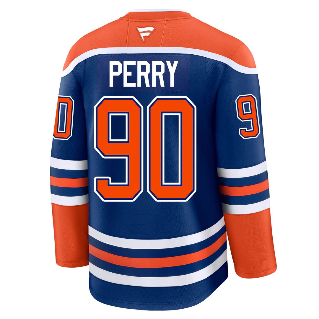 Corey Perry Edmonton Oilers Fanatics Home Premium Player Jersey with ON ...