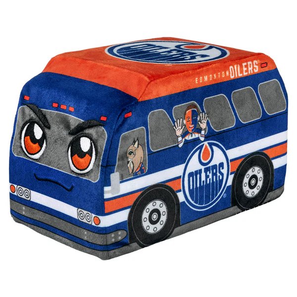 Edmonton Oilers Bleacher Creatures Team Bus 8" Kuricha Plush - Sports ...