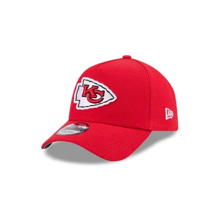 Kansas City Chiefs New Era 9FORTY A-Frame Adjustable Hat - Red - Sports ...