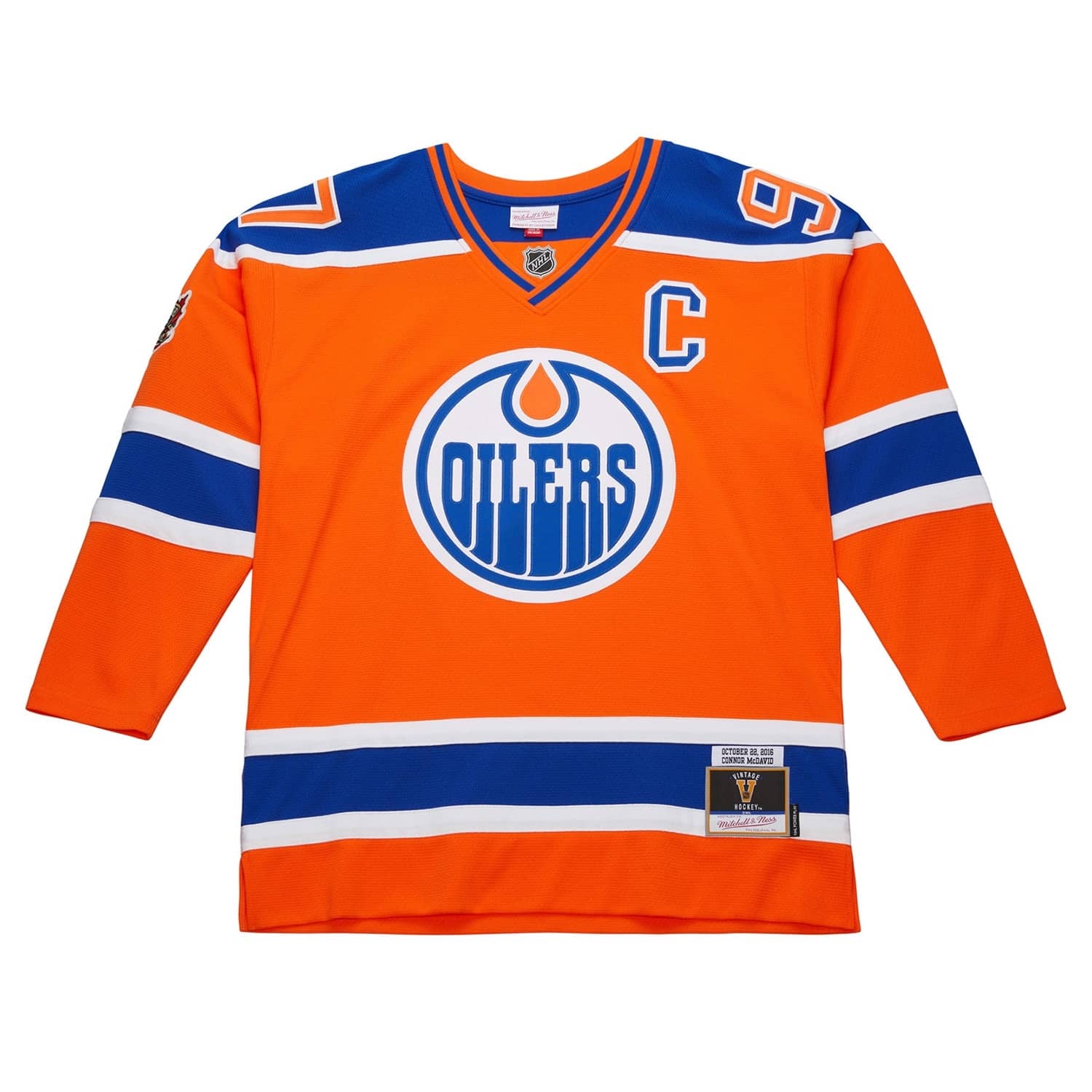 Men's Edmonton Oilers Connor McDavid Mitchell & Ness 2016 Heritage ...