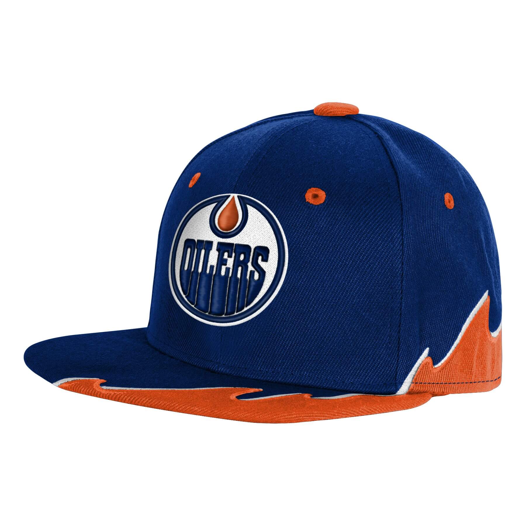 Youth Edmonton Oilers Mitchell & Ness Rising Tide Snapback Hat - Sports ...
