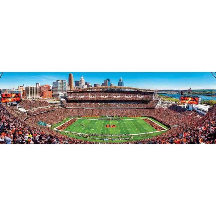 Cincinnati Bengals 1000 Piece Panoramic Jigsaw Puzzle - Sports Closet