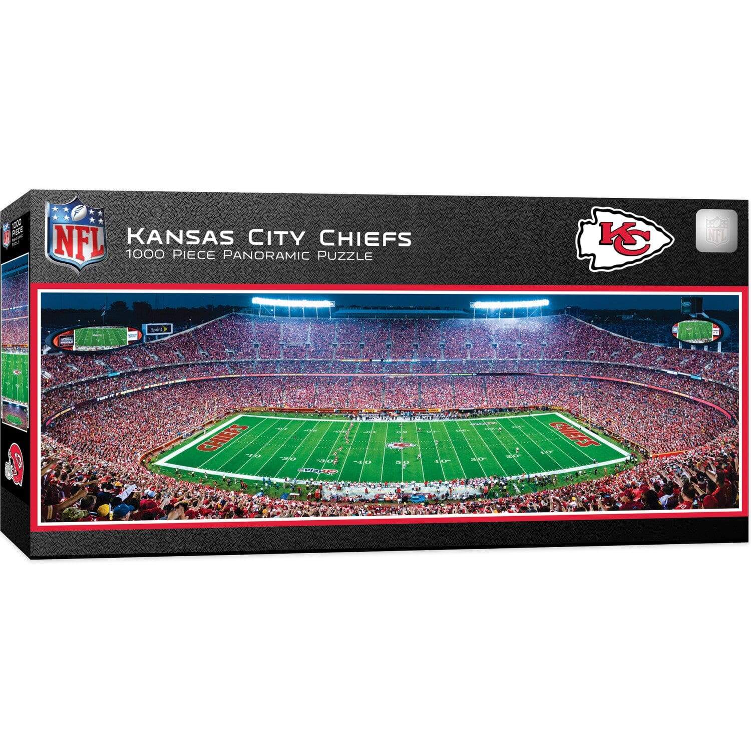 Kansas City Chiefs 1000 Piece Panoramic Jigsaw Puzzle - Sports Closet
