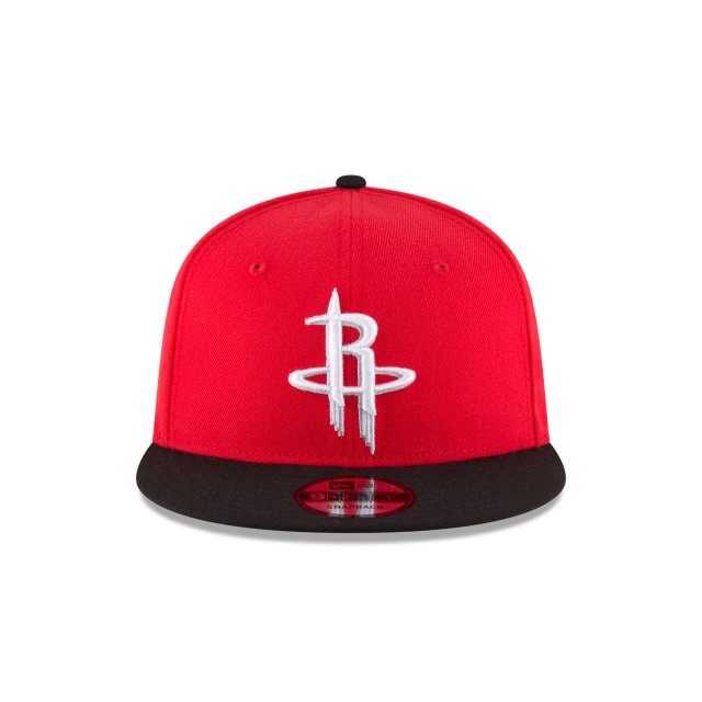 Houston Rockets New Era Two-Tone Basic 9FIFTY Snapback Hat - Red/Black ...