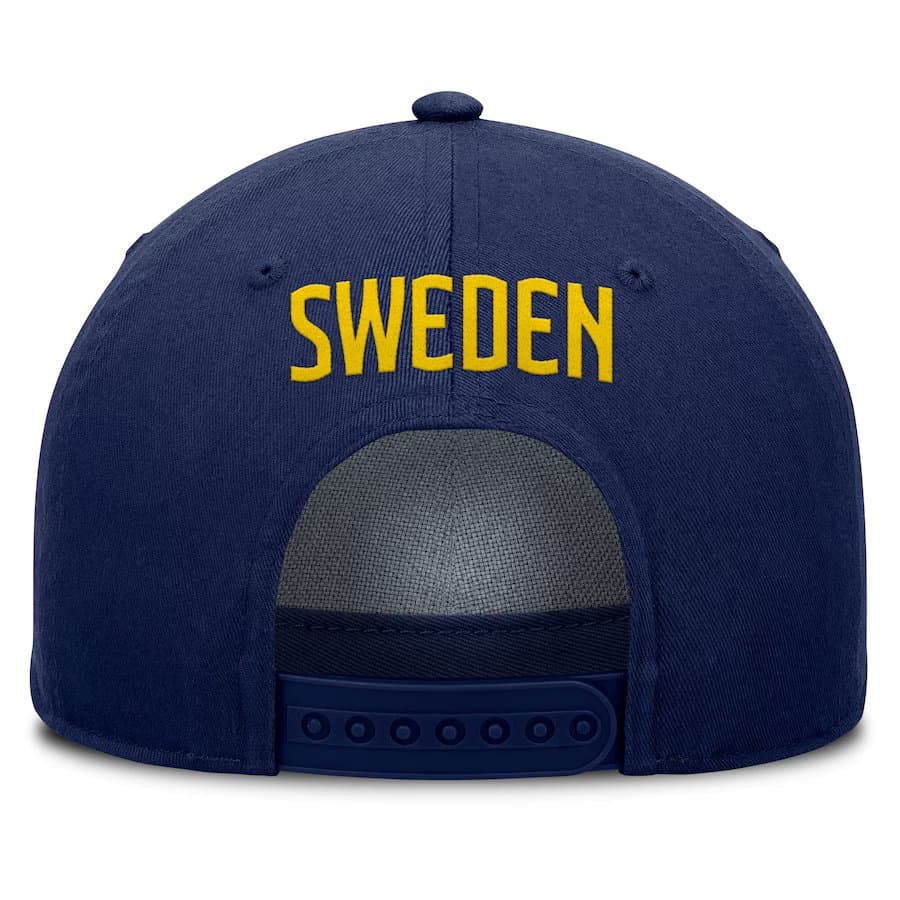 Sweden Fanatics 2025 4 Nations Face-Off A-Frame Adjustable Hat - Navy ...
