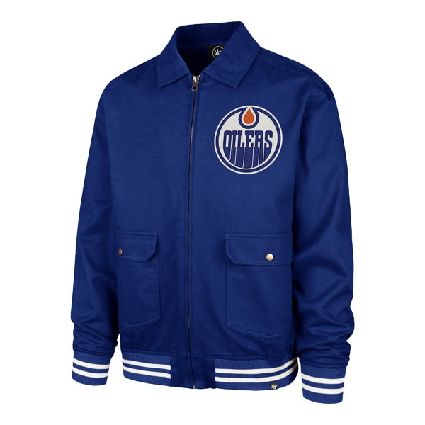 Men's Edmonton Oilers '47 Brand Golden Diamond Homestead Denim Jacket ...