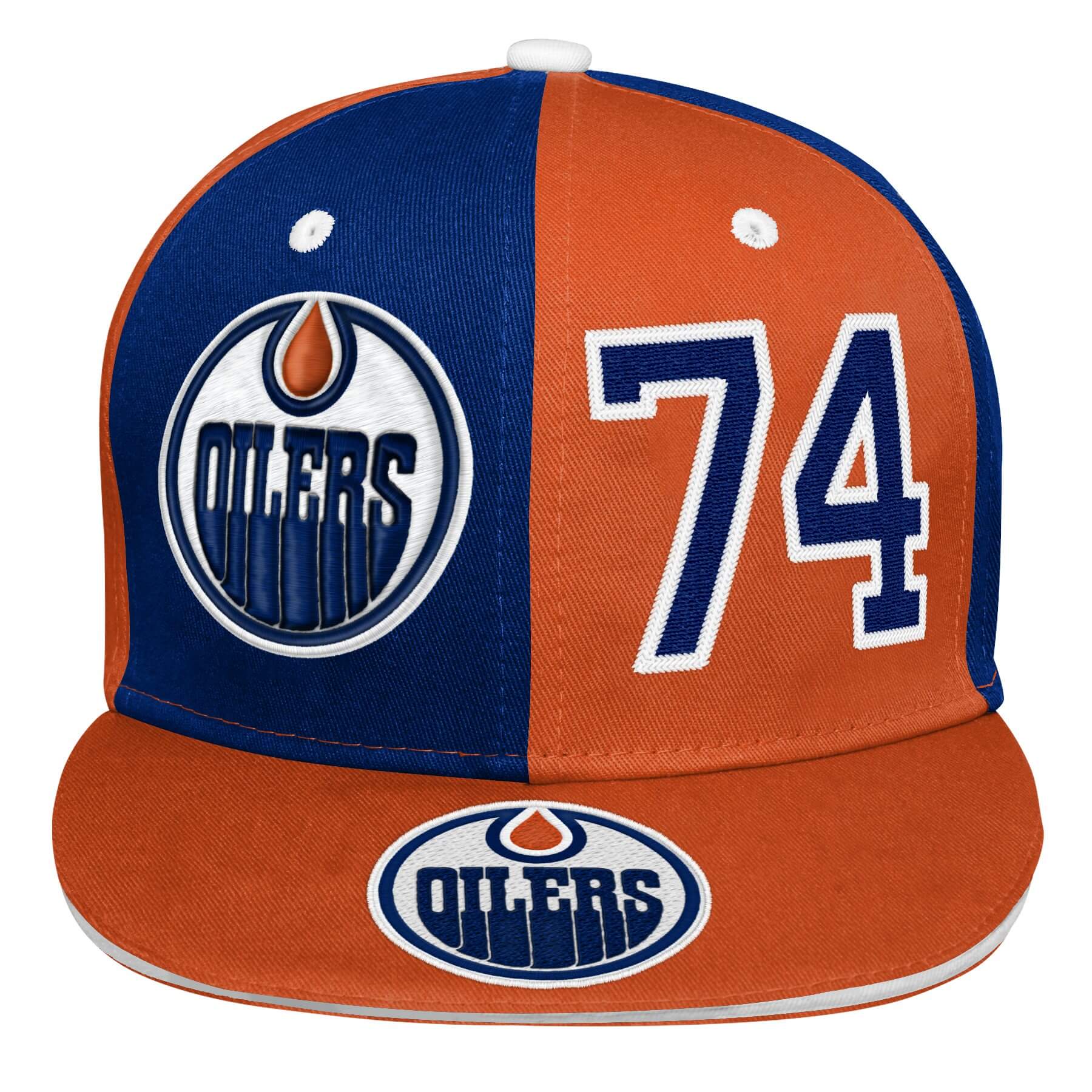 Youth Edmonton Oilers Stuart Skinner Pandemonium Snapback Hat - Blue ...