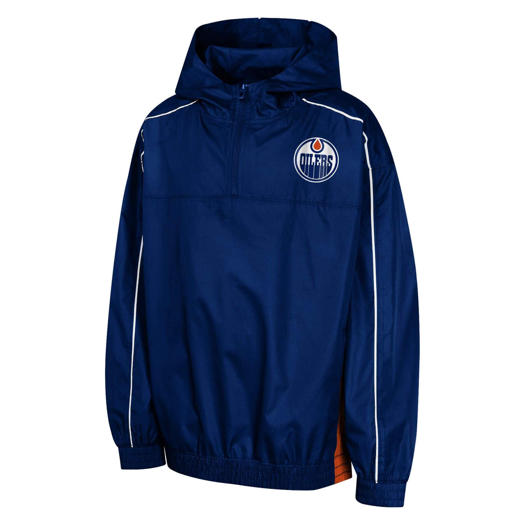 Youth Edmonton Oilers Supremacy 1/4 Zip Jacket - Sports Closet
