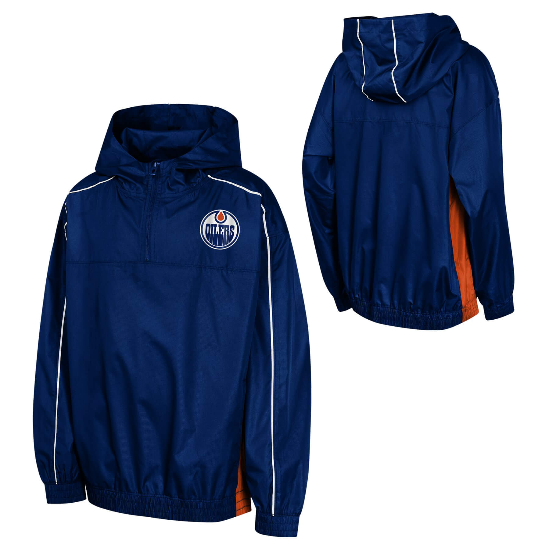 Youth Edmonton Oilers Supremacy 1/4 Zip Jacket - Sports Closet